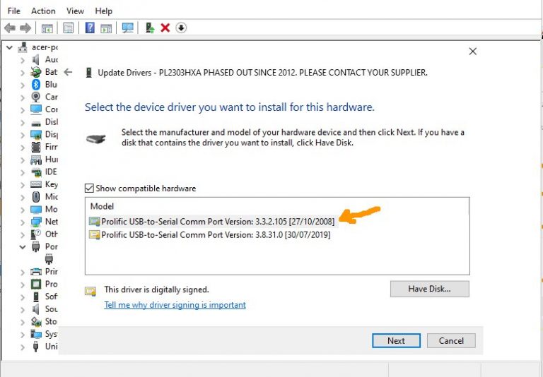PL2303 USB-TTL Cable Driver Installation – Deeptronic